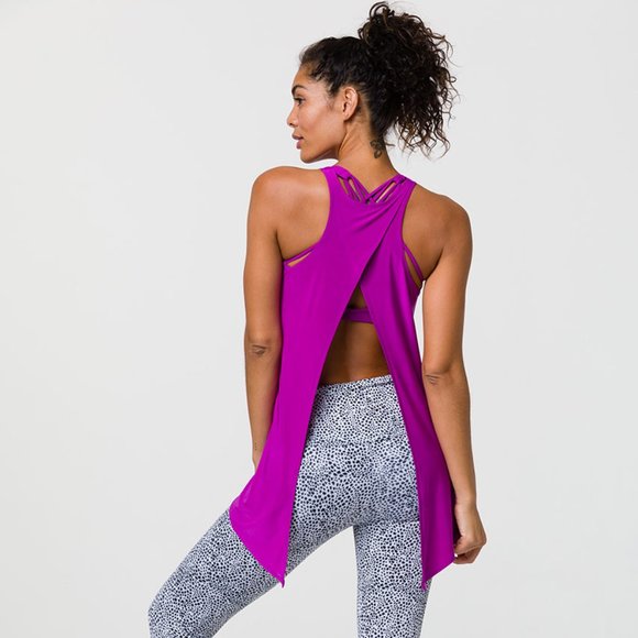 Onzie | Tops | Onzie Nwt Orchid Tie Back Handkerchief Tank Top | Poshmark